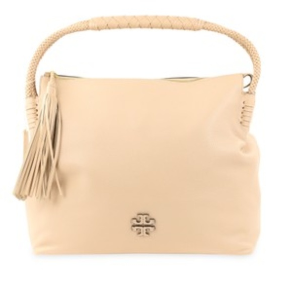 Tory Burch | Bags | Taylor Devon Sand Beige Leather Hobo Bag | Poshmark